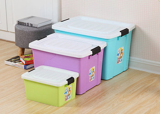 multi purpose plastic quality storage box with lid and wheels storage container