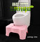 plastic toilet stool good quality padding plastic chair