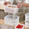 airtight draining food box food save crisper plastic organizer kitcher plastic food storage box